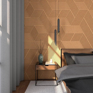 Natural 3D Cork Acoustic Wall Panels for Eco Friendly Cork Decor