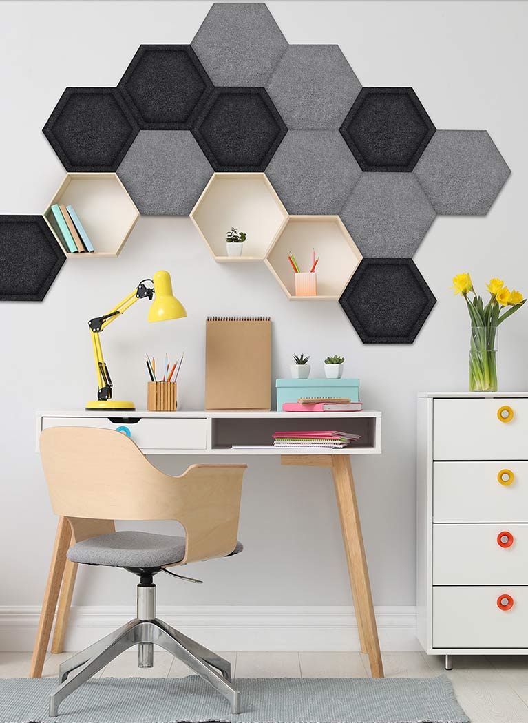 Acoustic Felt Decor: 3D Acoustic Felt Wall Panels